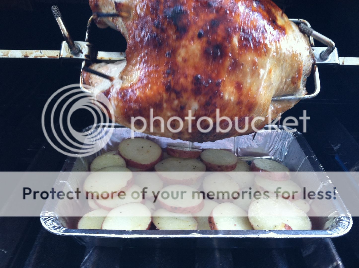 Dizzy Turkey Breast with drip pan potatoes | The Virtual Weber Bulletin ...